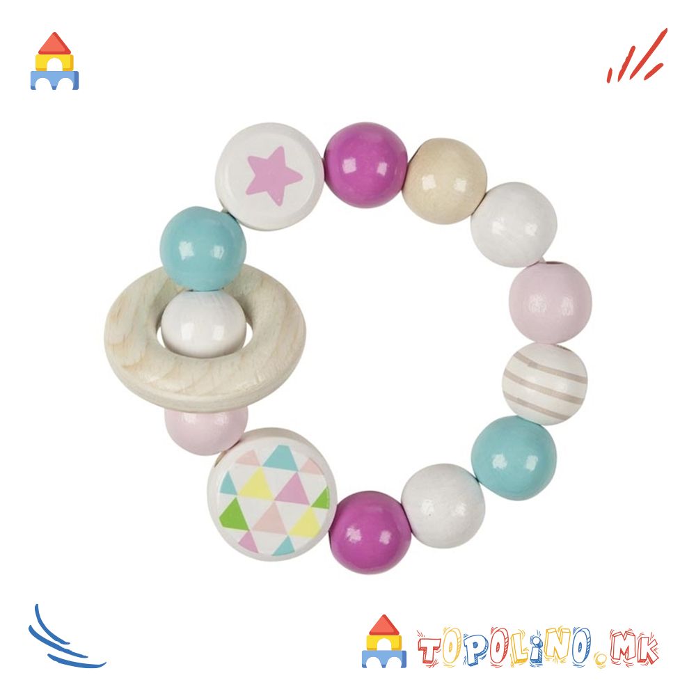 Дрвена Играчка За Бебиња - Ѕвезда - Heimess - Topolino.mk
