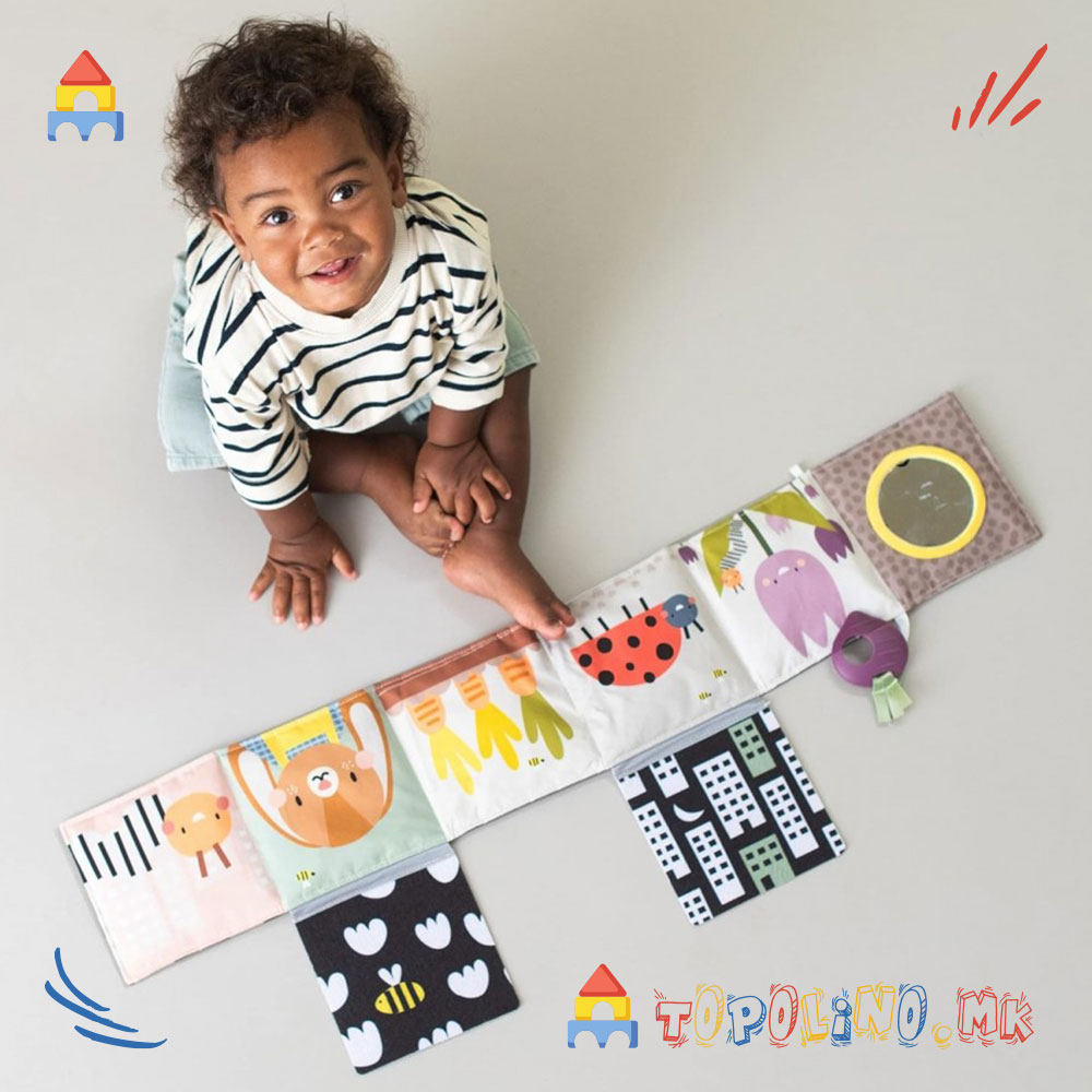 Едукативна Мека Книга Градина - Taf Toys - Topolino.mk
